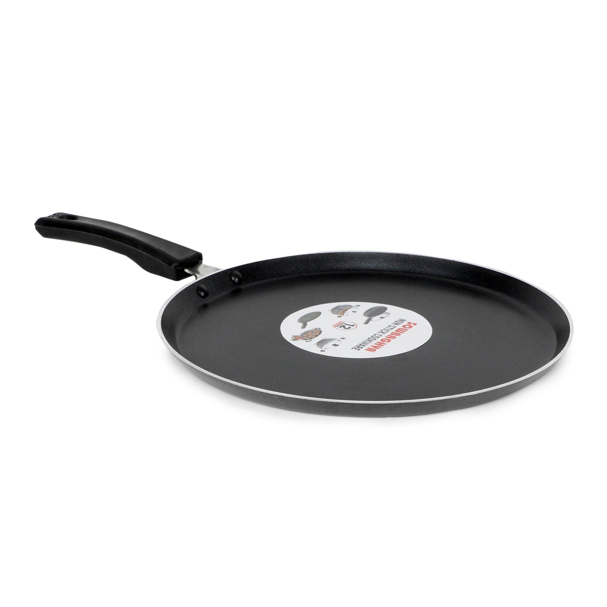 7 pcs Nonstick Gift Set (Dosa Tawa, Fry Pan, Kadai with Lid, Saucepan ...